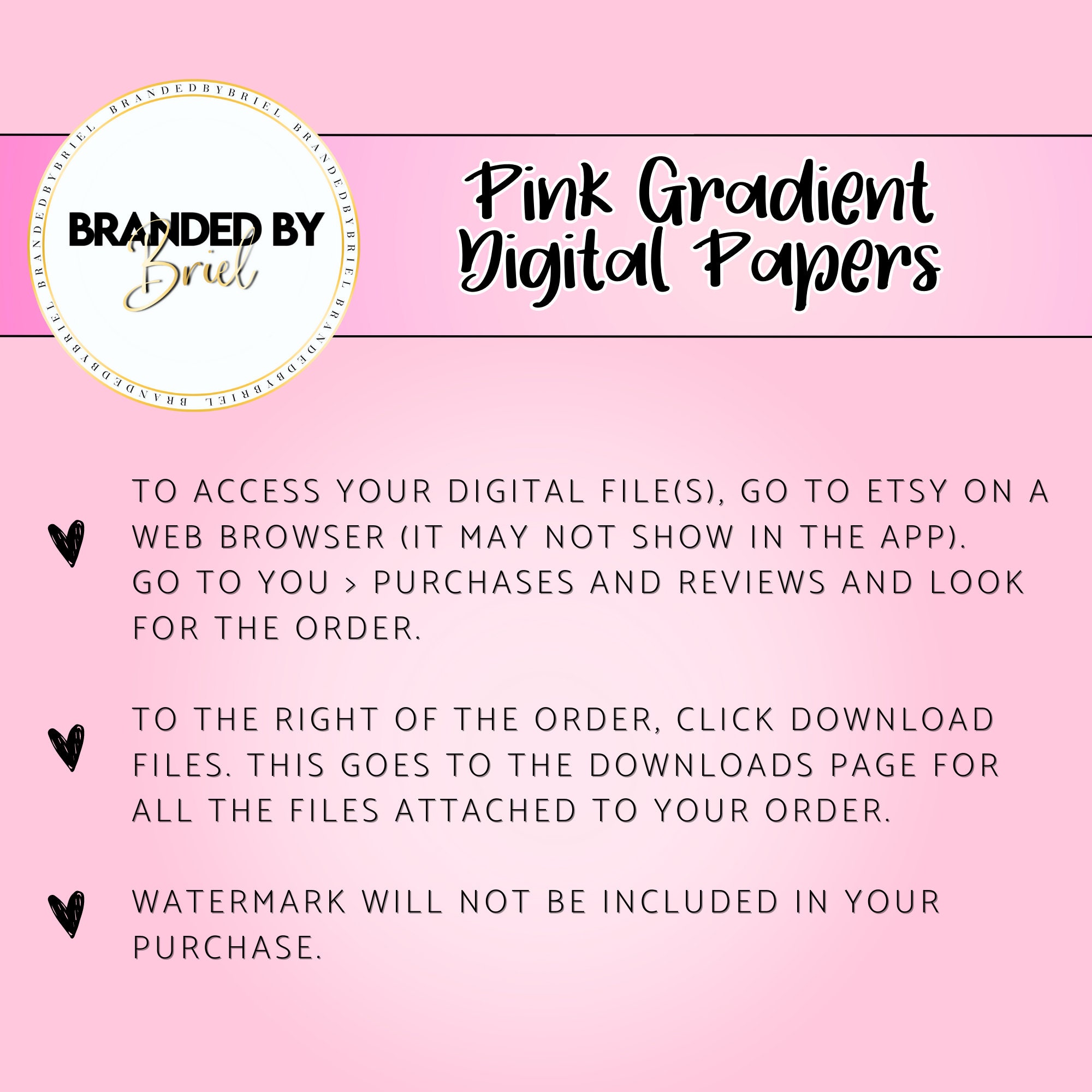 Pink Gradient Digital Papers PNG - Etsy