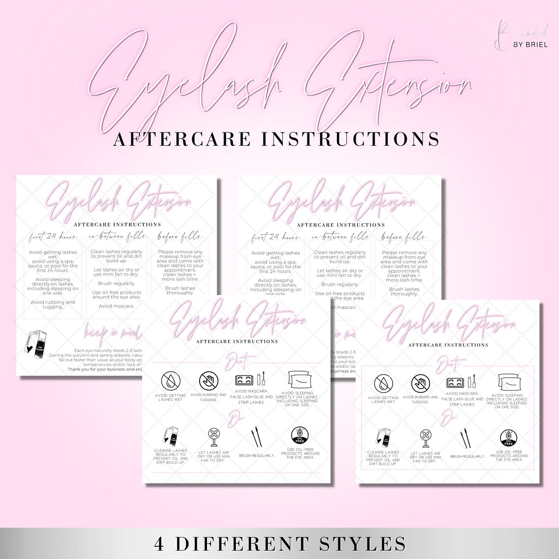 PINK Eyelash Extensions Consent Form PRINTABLE & DOWNLOADABLE! - Etsy