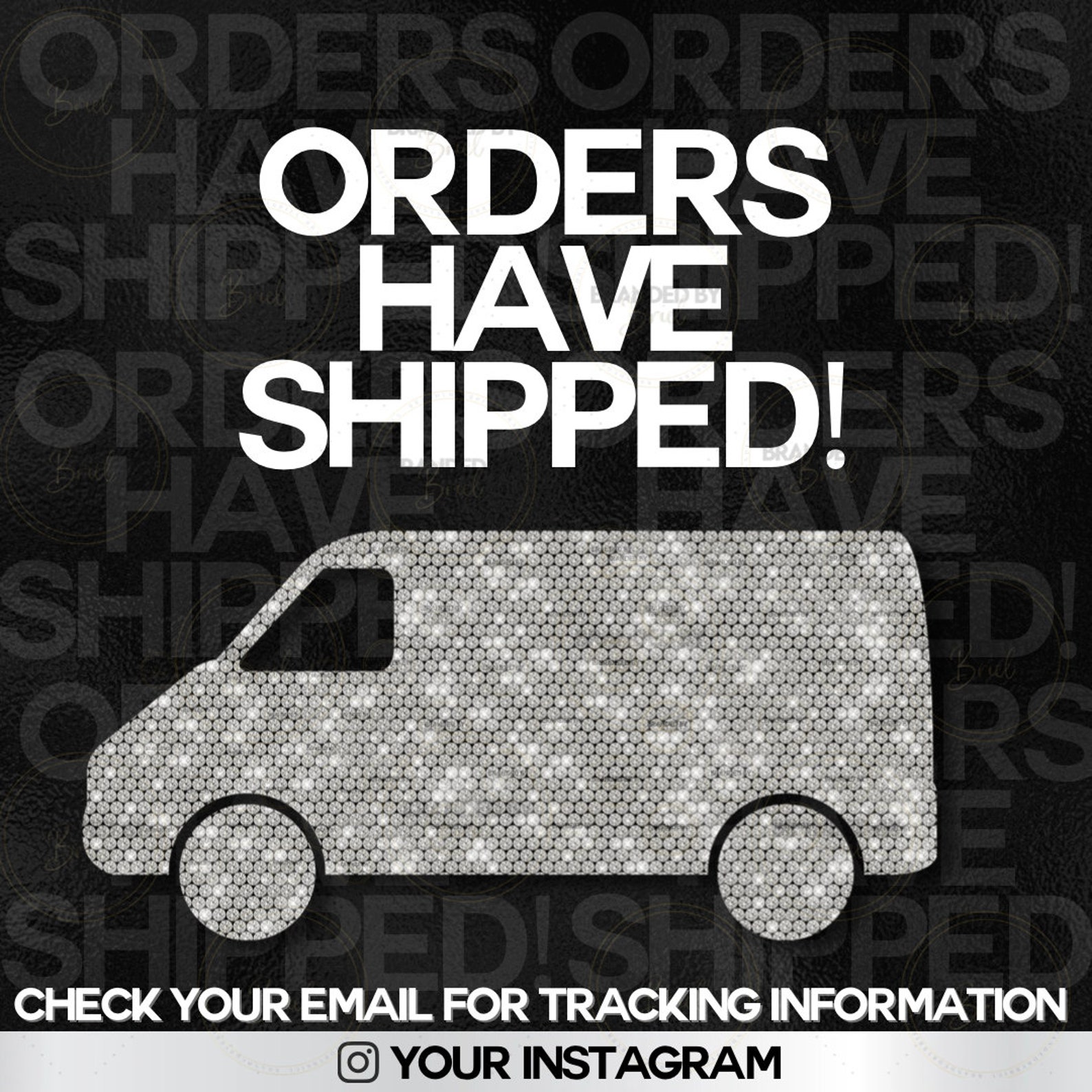 Orders Shipped Editable Instagram Template - Etsy