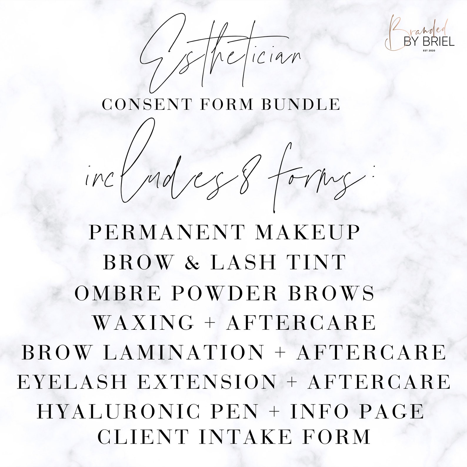 MEGA Esthetician Consent Form Bundle - Etsy