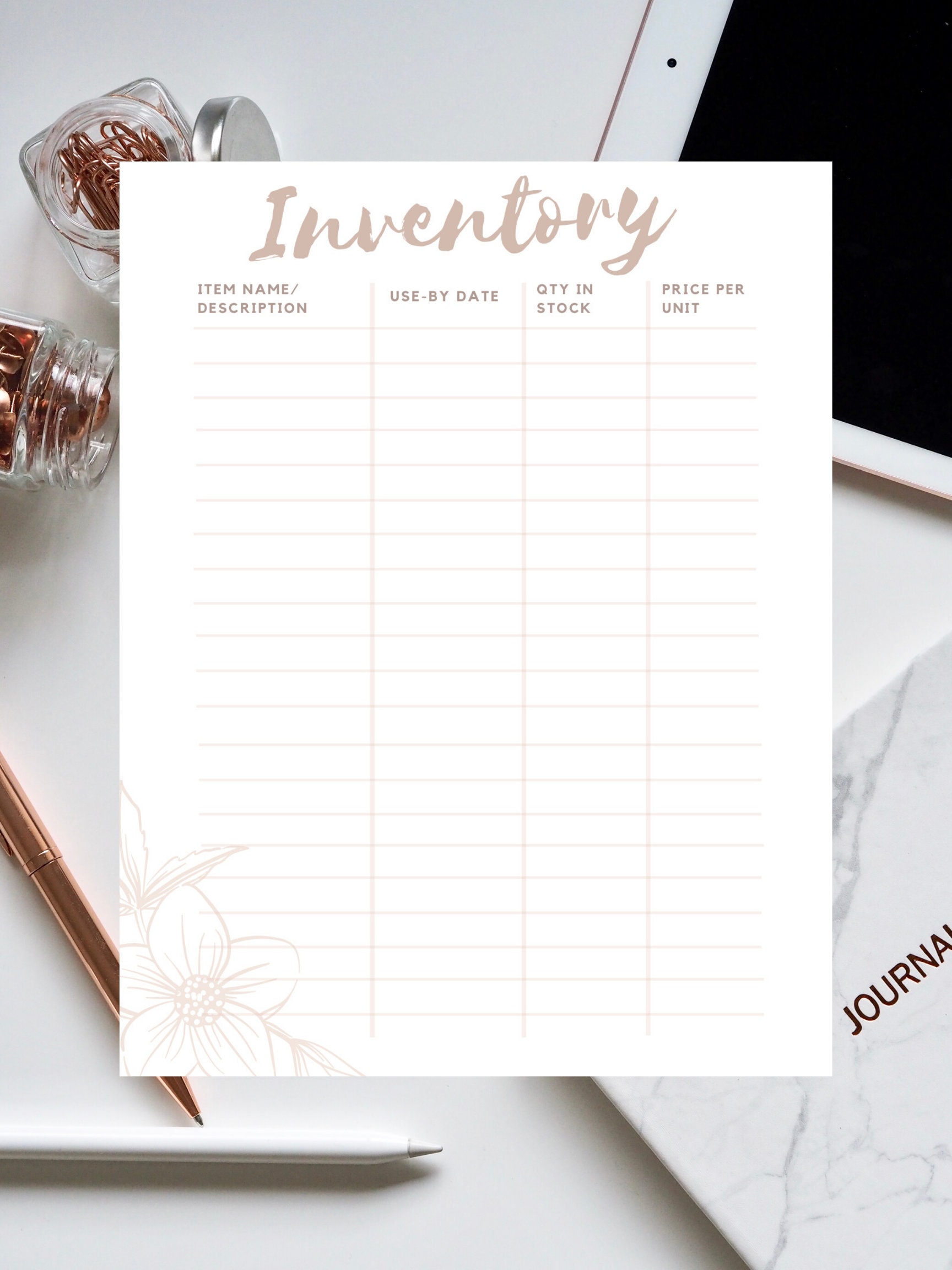 Small Business Inventory List - Etsy