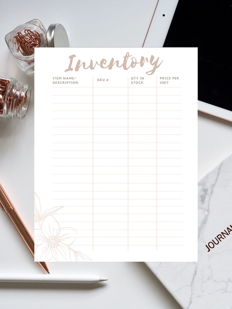 Small Business Inventory List - Etsy