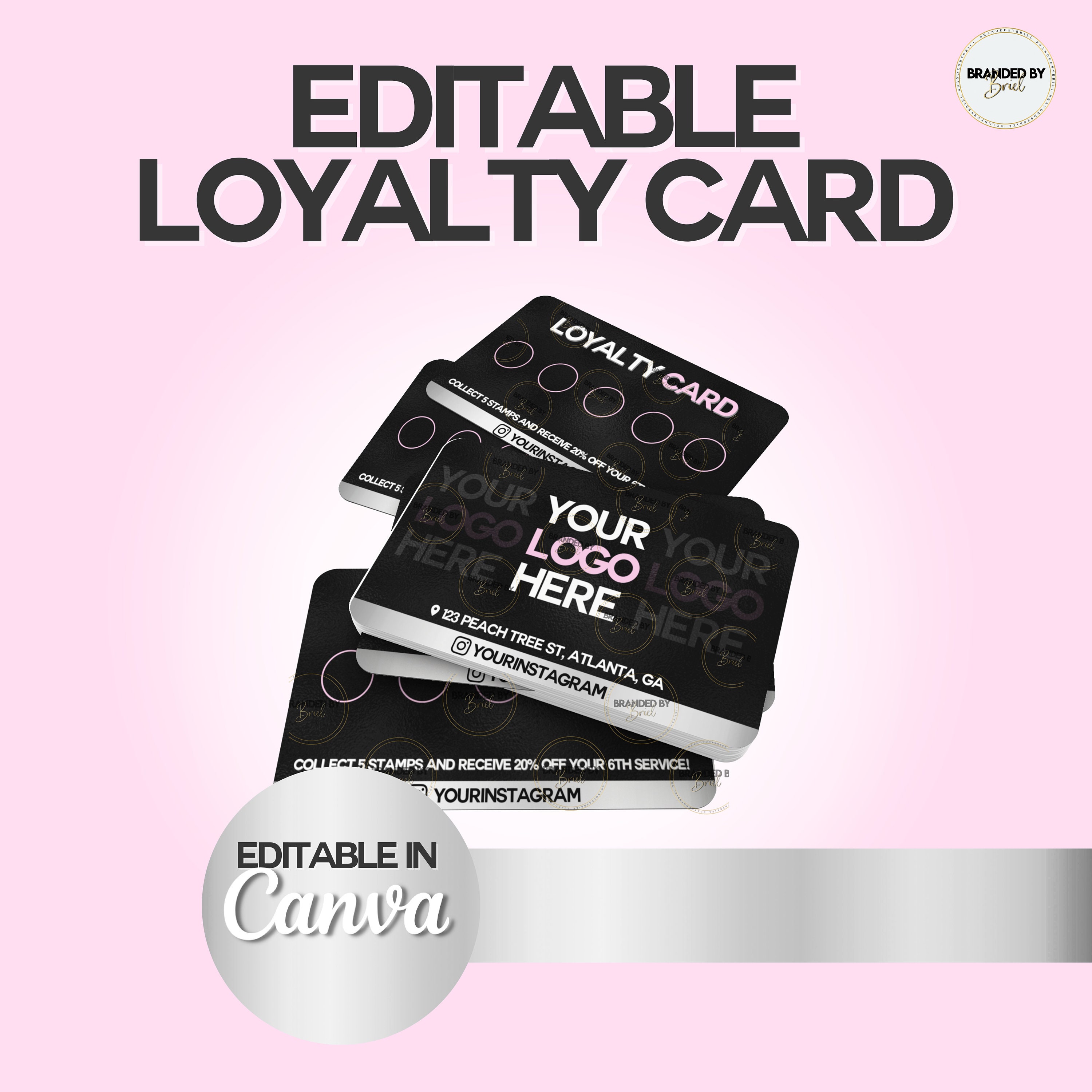 Editable Business Loyalty Card - Etsy