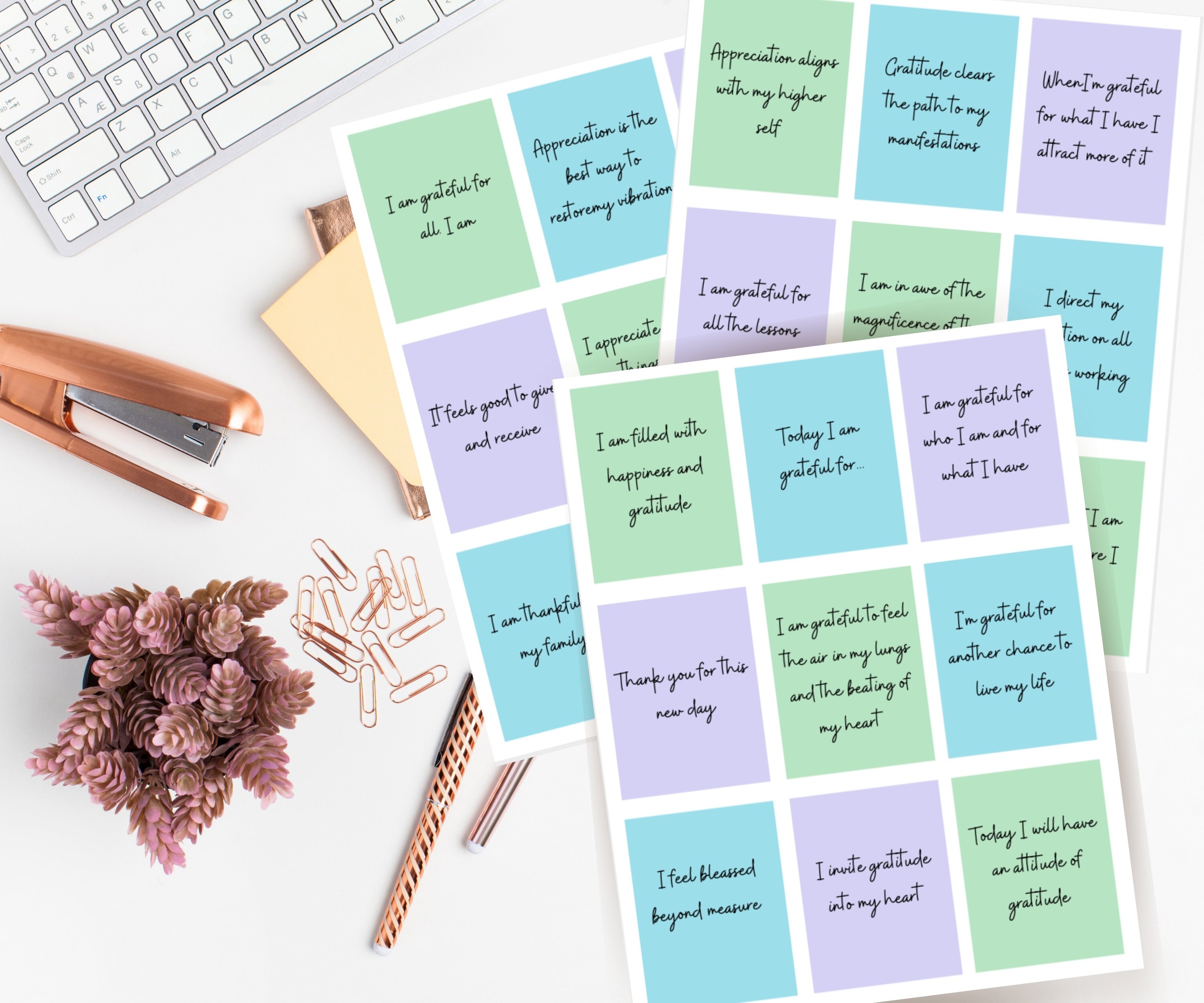 Gratitude Affirmation Cards Law of Attraction - Etsy