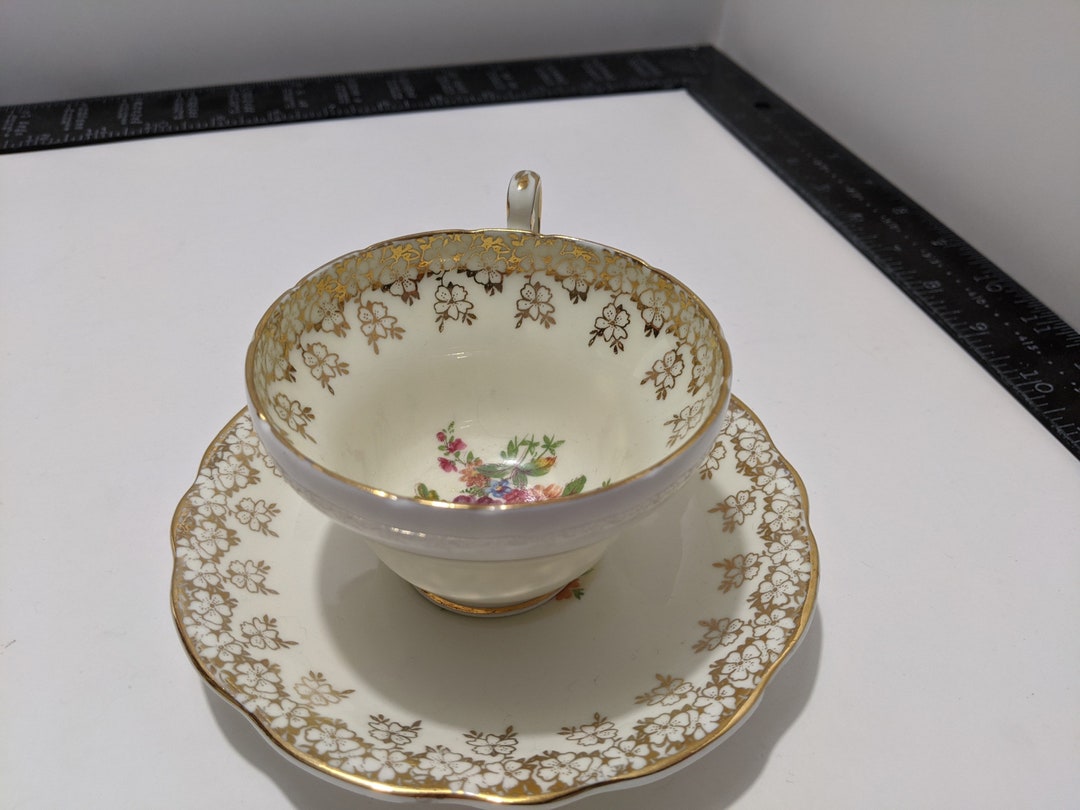 Foley Bone China Teacup and Saucer From England #2851 - Etsy