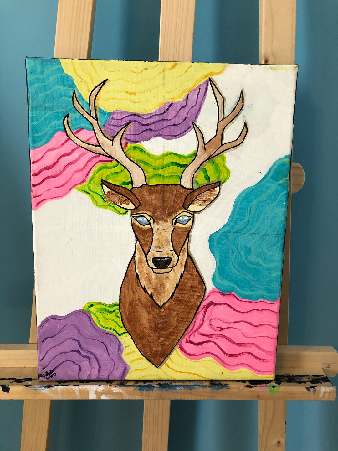 Deer in the Colors - Etsy