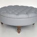 Large Round Deep Footstool Coffee Table Bench Puff Furniture ...