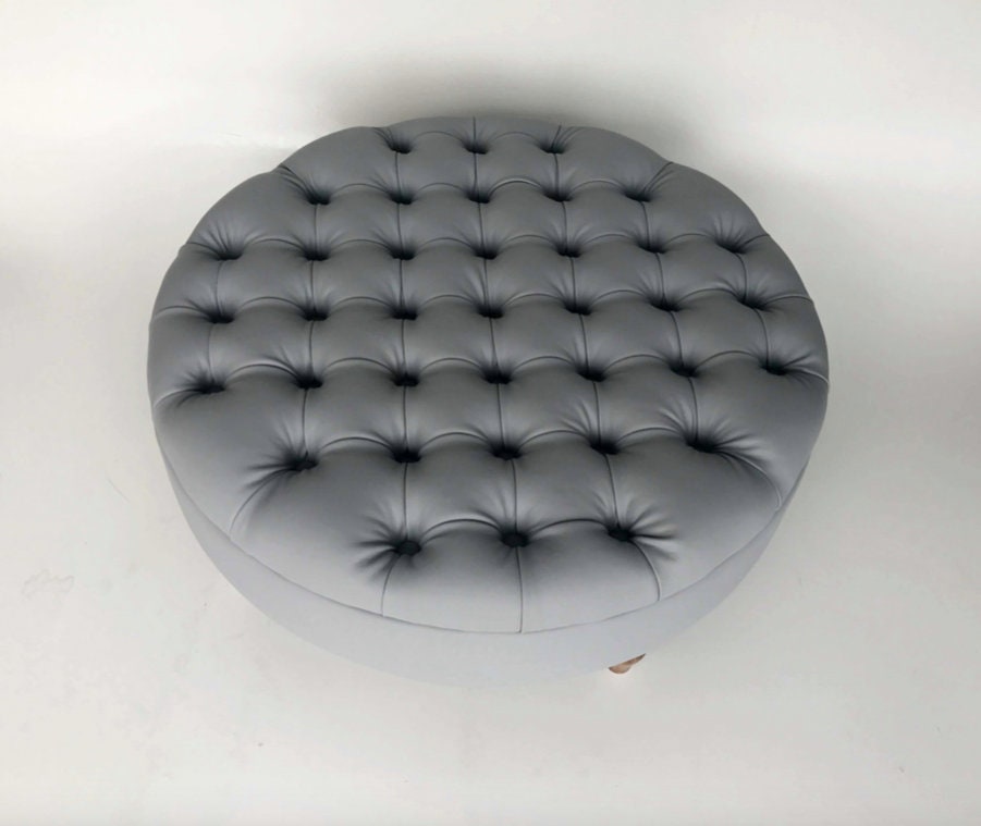 Large Round deep Footstool Coffee Table Bench Puff Furniture | Etsy