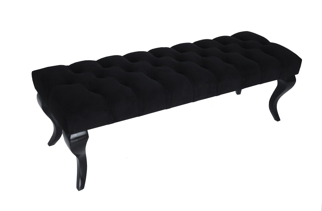 Bench Puff Furniture Upholstered Handmade Chesterfield Pouffe 120cm - Etsy