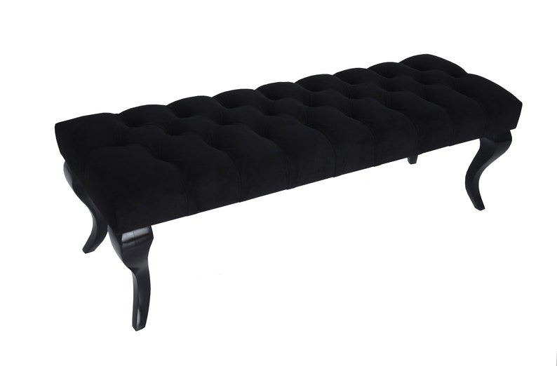 Bench Puff Furniture Upholstered Handmade Chesterfield Pouffe 120cm - Etsy