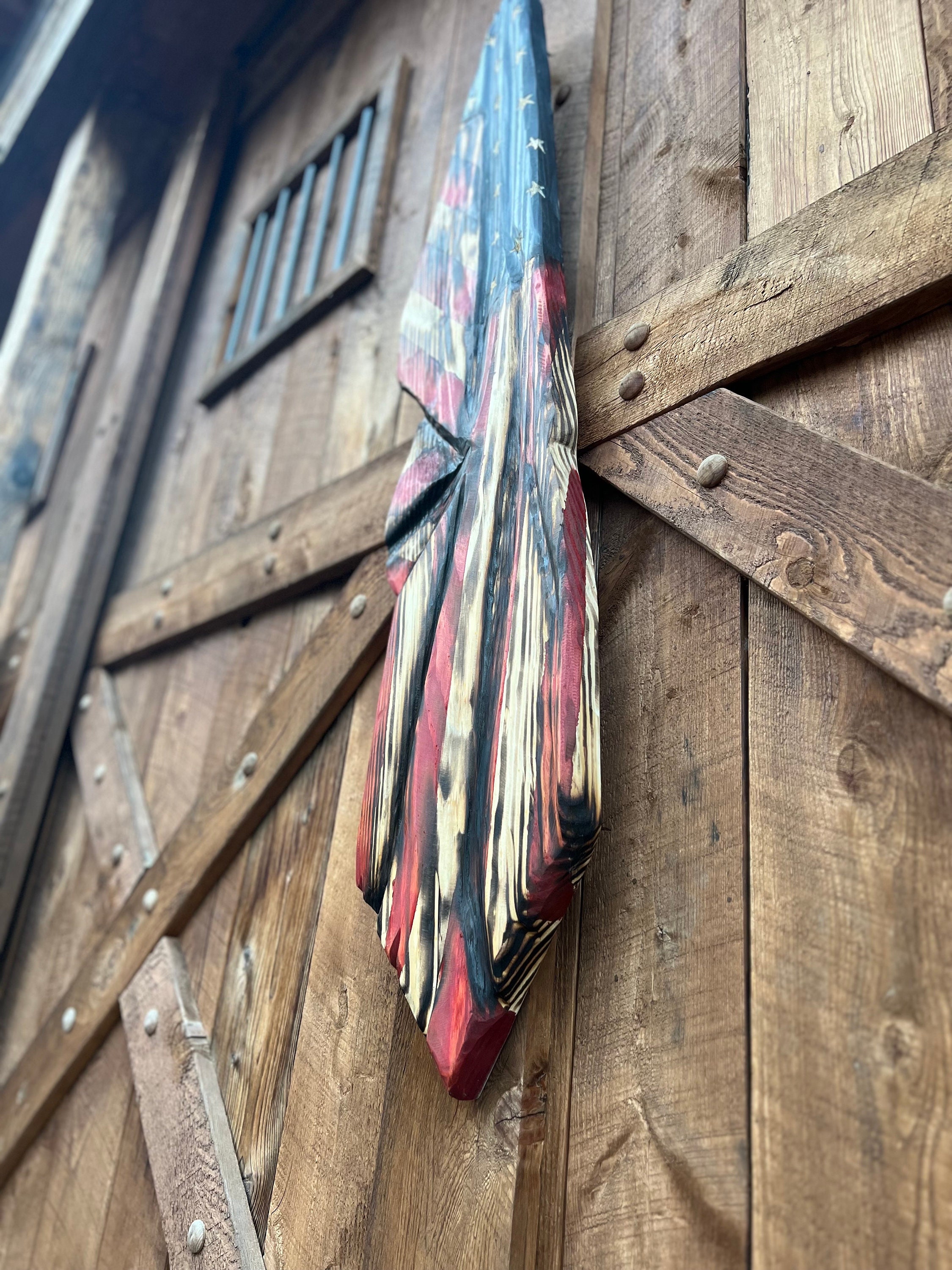 Wooden Draped Flag - Etsy