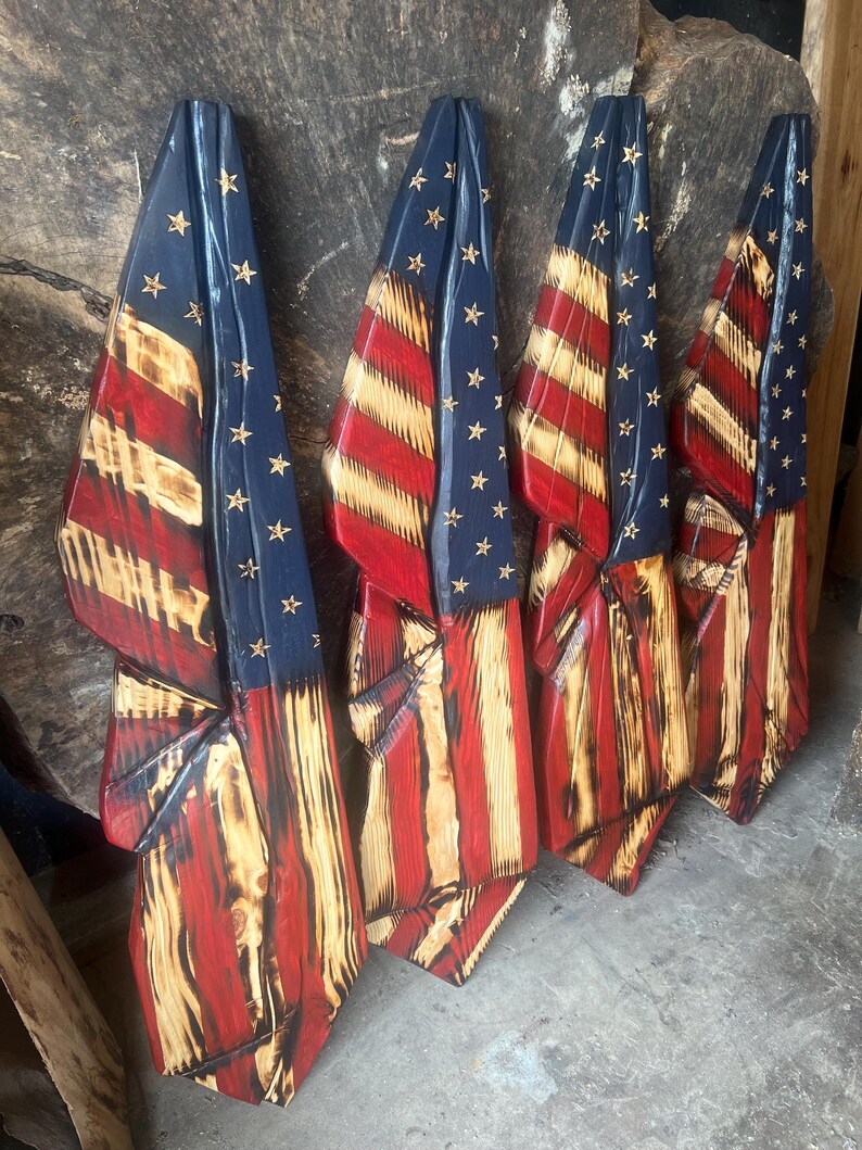 Rustic Wooden Draped Flag (inside) - Etsy