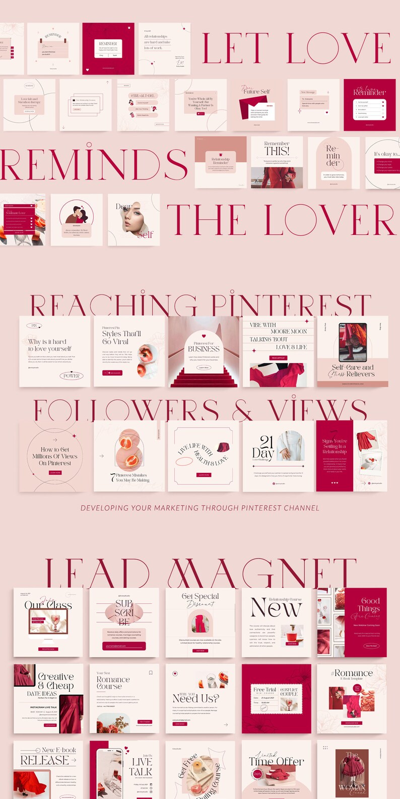 Social Media Pack. Instagram Canva. Pinterest Template Canva. - Etsy
