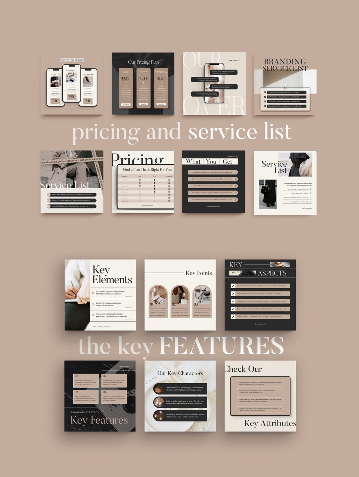 Instagram Template Canva Mock Up. Mockup for Coaches. Canva - Etsy