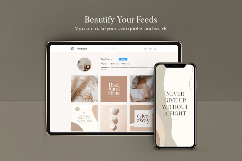 Instagram Quote. Quote Templates. Instagram Story Quote. - Etsy