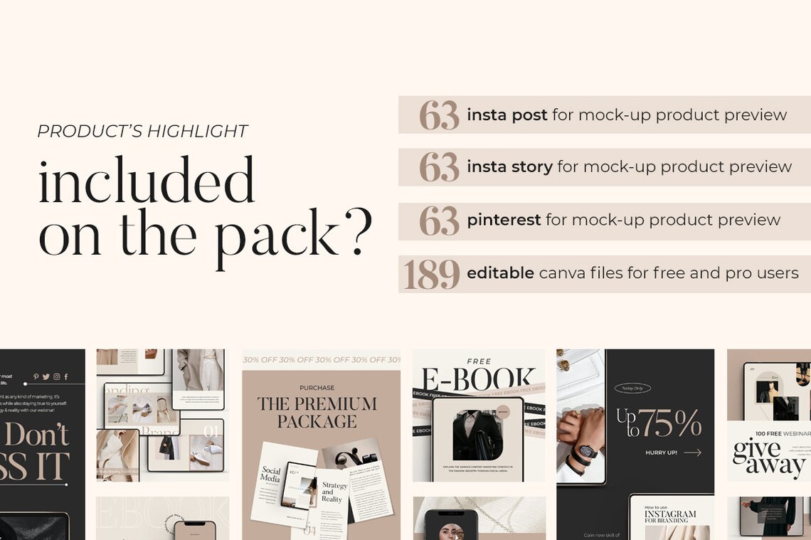 Instagram Template Canva Mock Up. Mockup for Coaches. Canva - Etsy