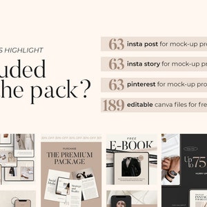 Instagram Template Canva Mock Up. Mockup for Coaches. Canva Template ...