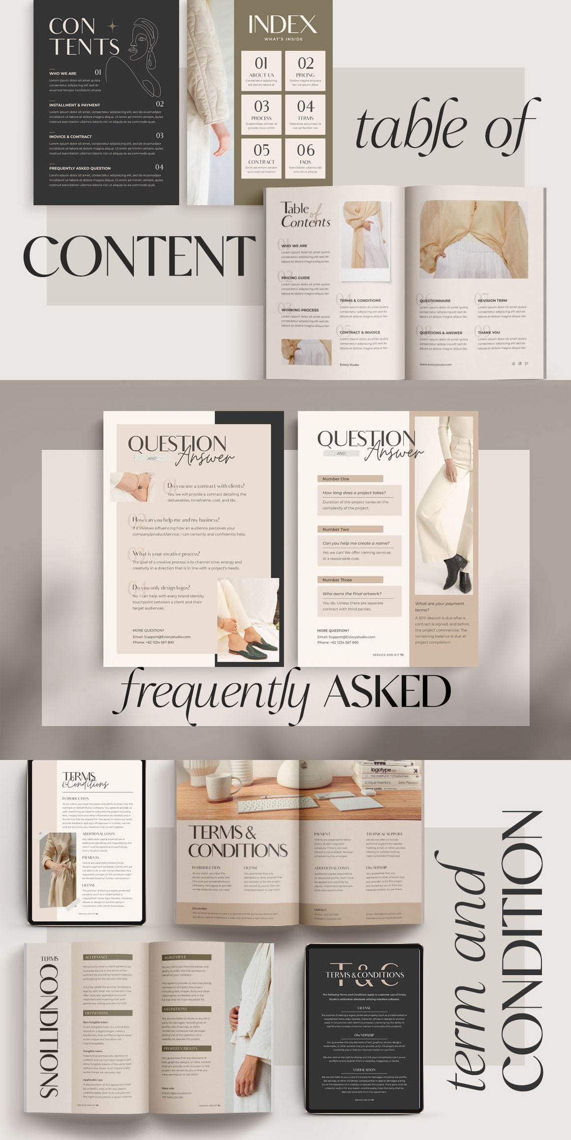 Service and Pricing Kit. Welcome Kit Proposal Template. | Etsy