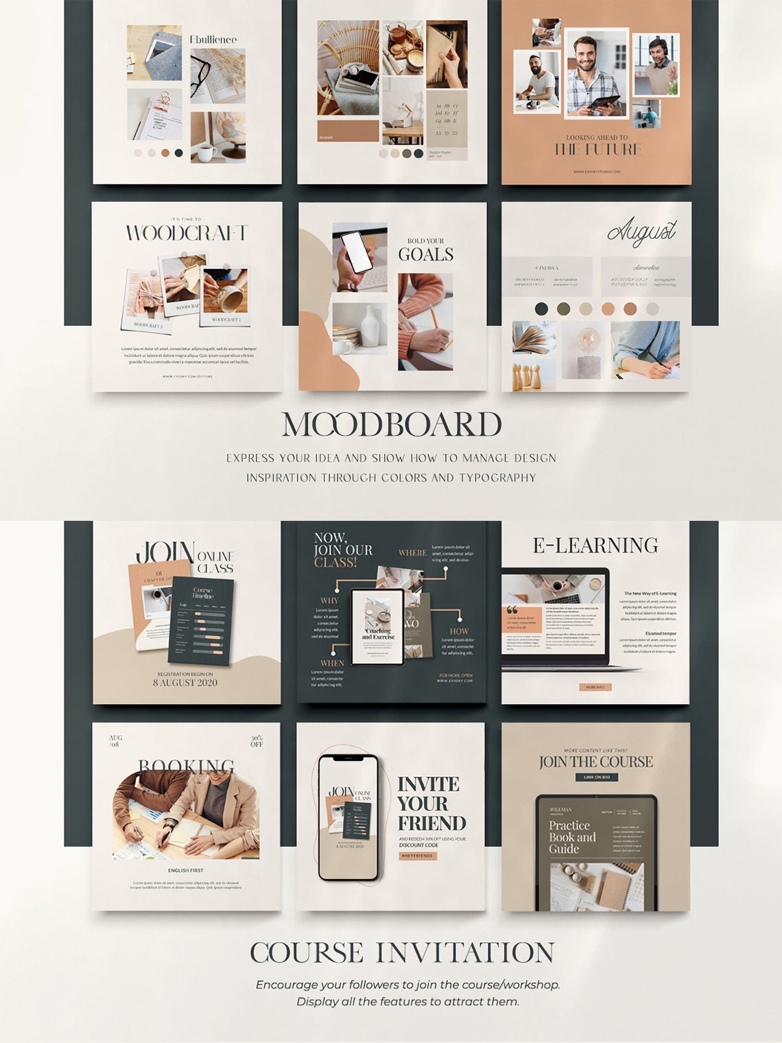 Instagram Template Canva. Instagram for Education Tutor. Canva - Etsy