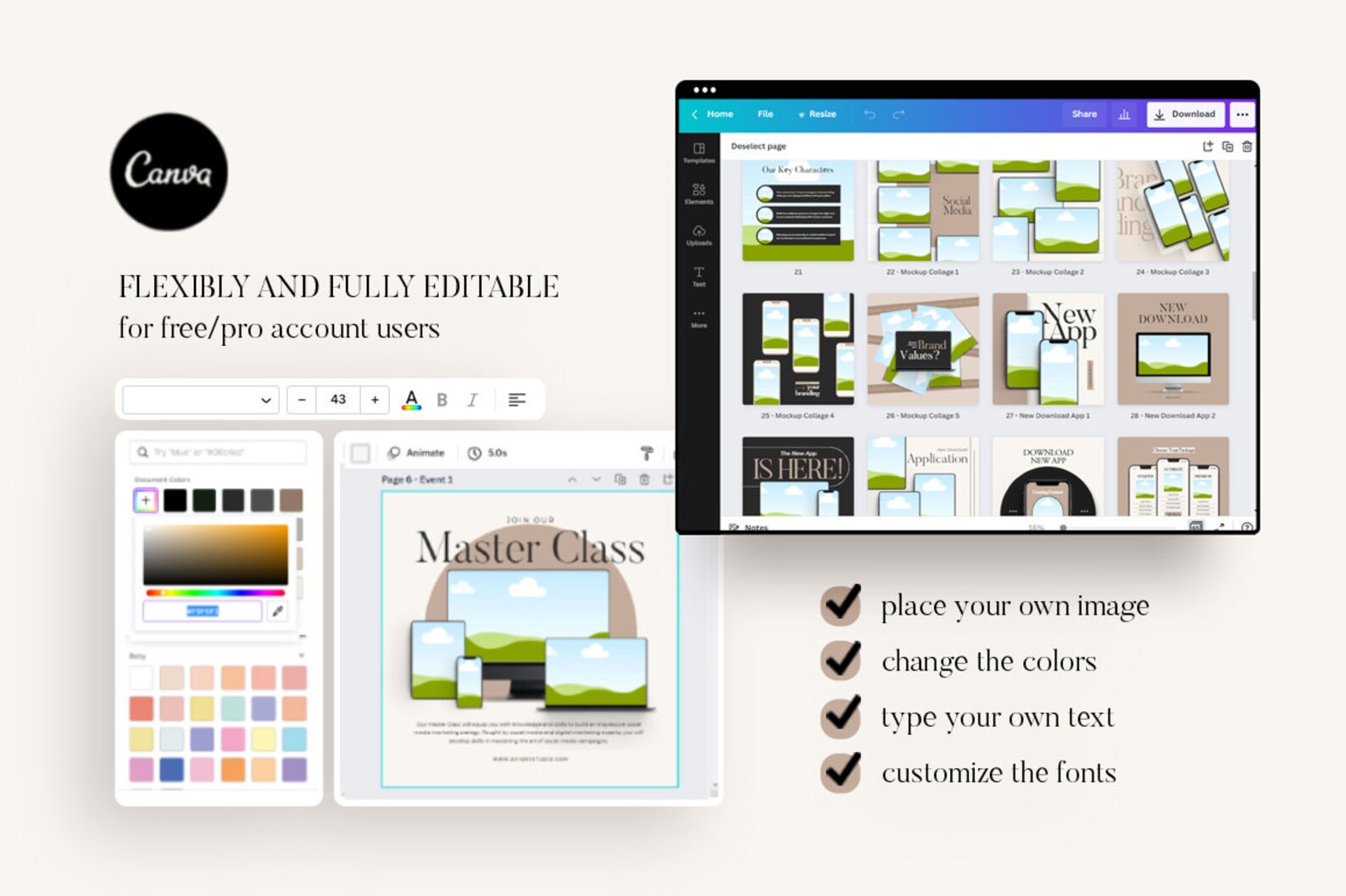 Instagram Template Canva Mock Up. Mockup for Coaches. Canva - Etsy
