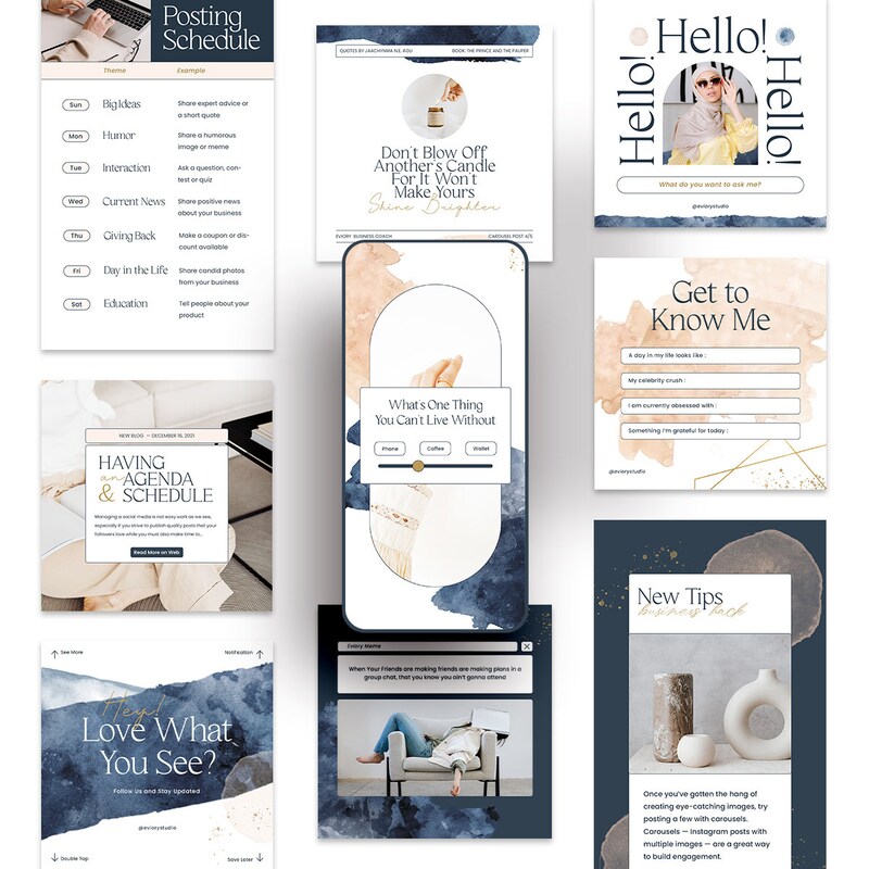 Canva Template Instagram - Etsy
