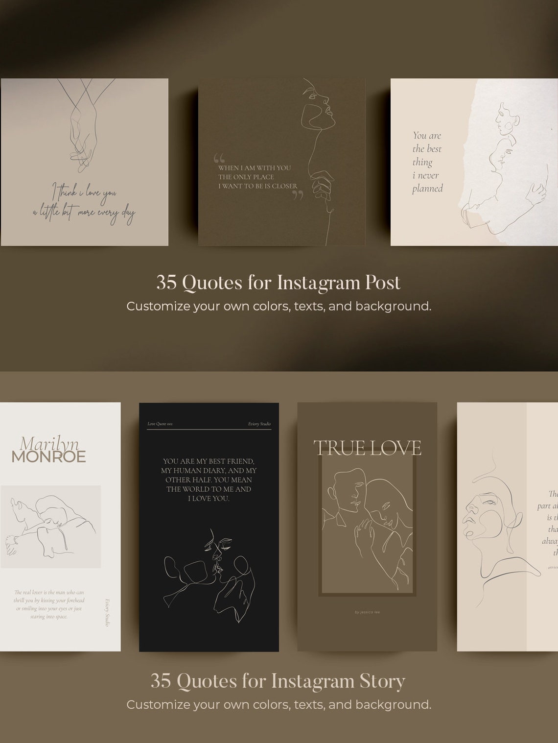 Instagram Quote. Quote Templates. Instagram Story Quote. - Etsy
