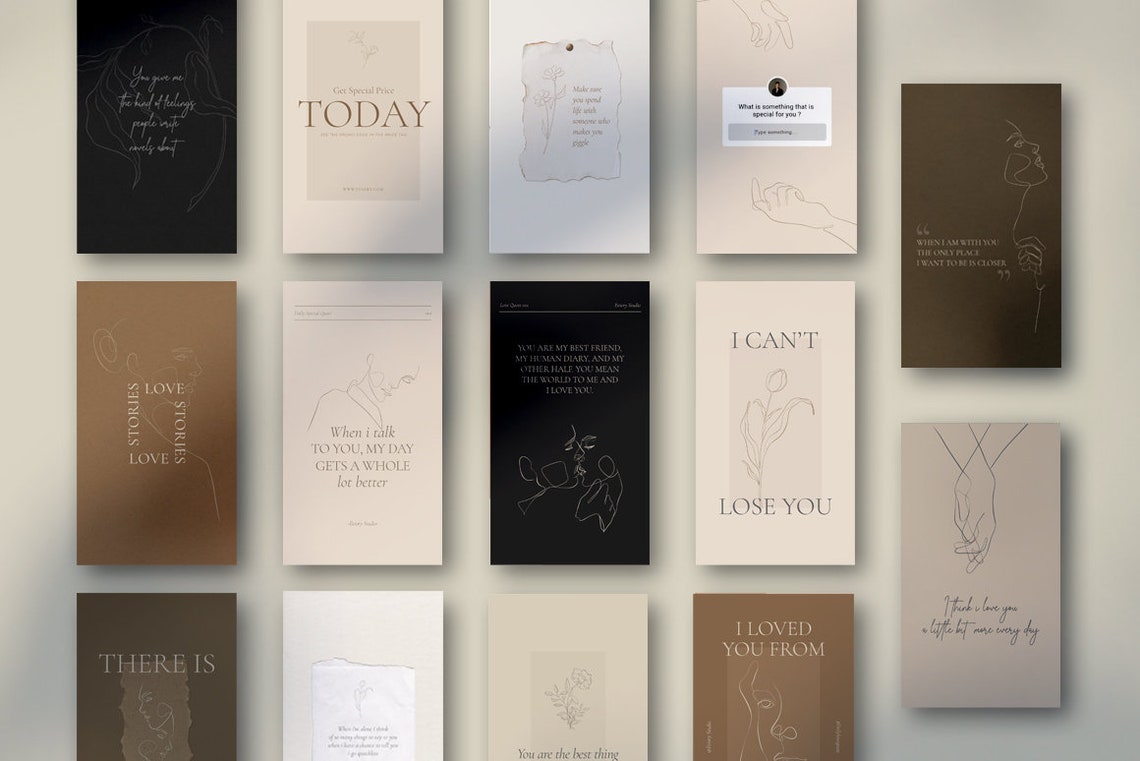 Instagram Quote. Quote Templates. Instagram Story Quote. - Etsy