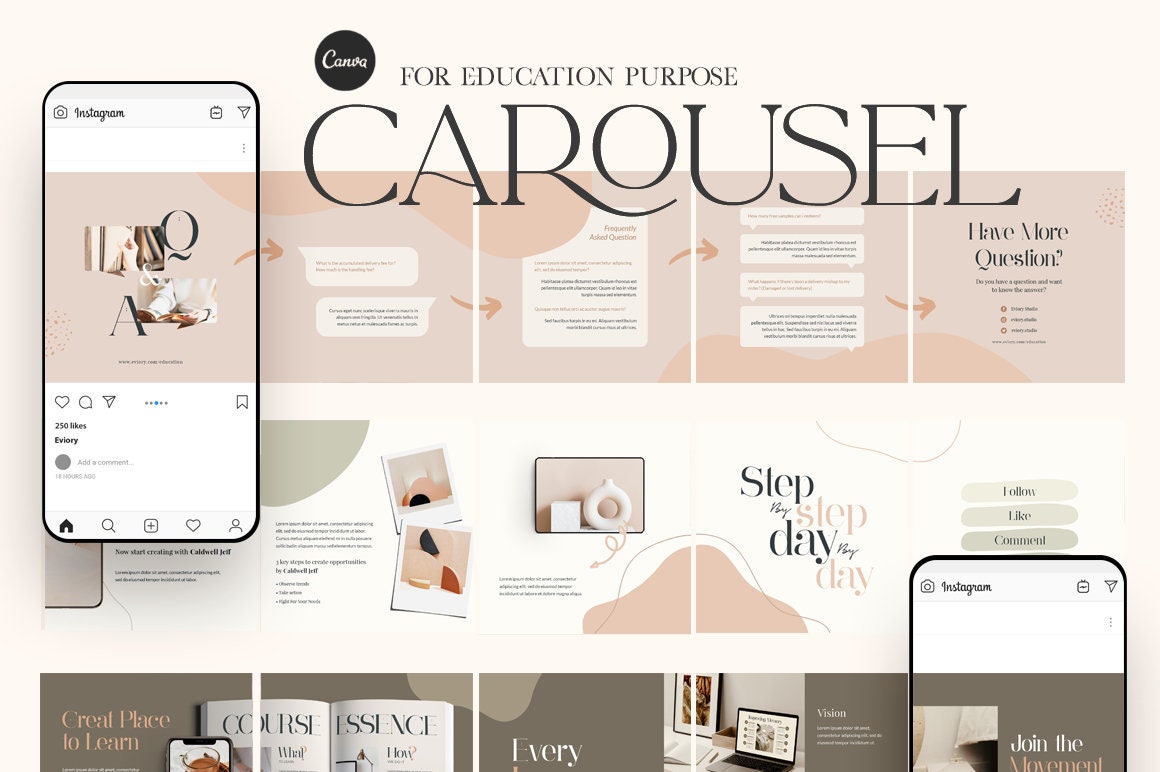 CANVA Instagram Carousel. Instagram Post. Instagram Story. Instagram ...