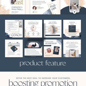 Soulpreneur Social Media Bundle. Canva Instagram Pack. Pinterest ...