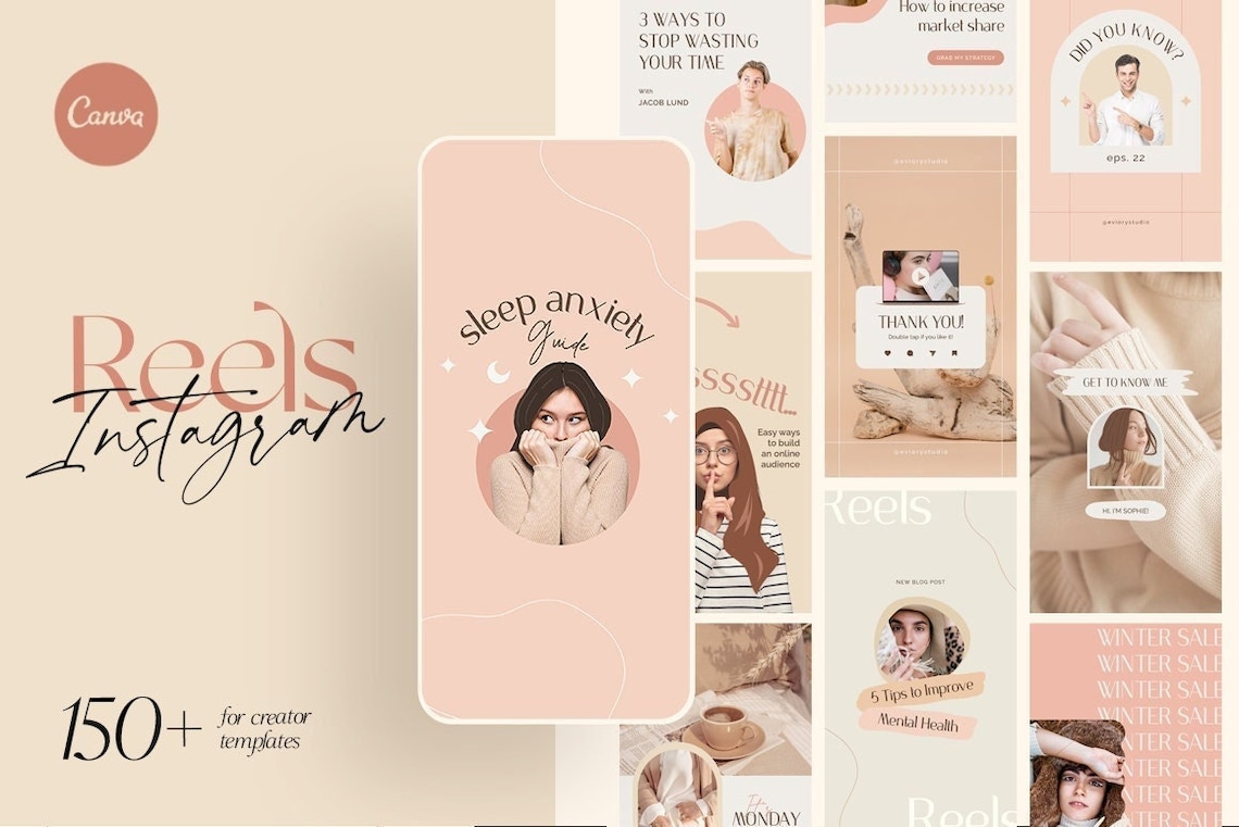 Instagram Reels. Reels Template. Canva Template. Instagram for - Etsy