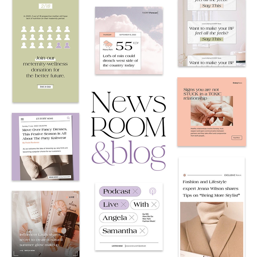 Instagram Template Canva. Instagram for Blogger. Canva Ladypreneur ...