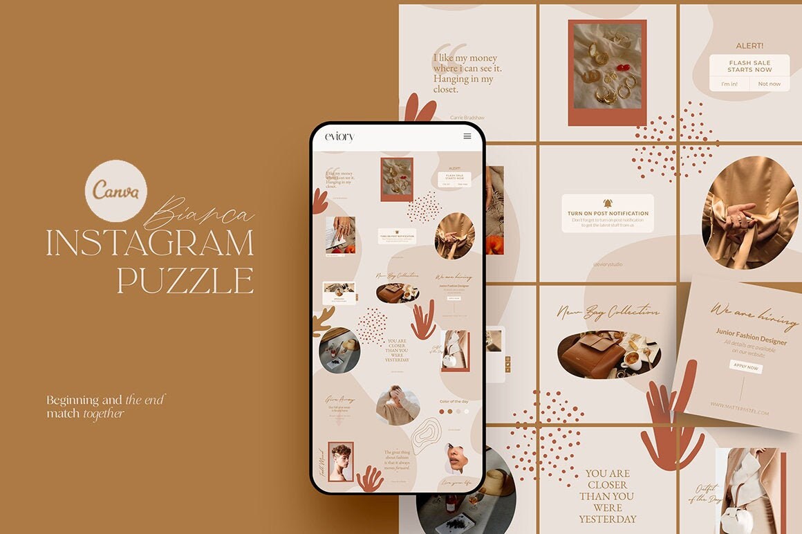 Instagram Puzzle. Instagram Post. Instagram Canva. Instagram - Etsy