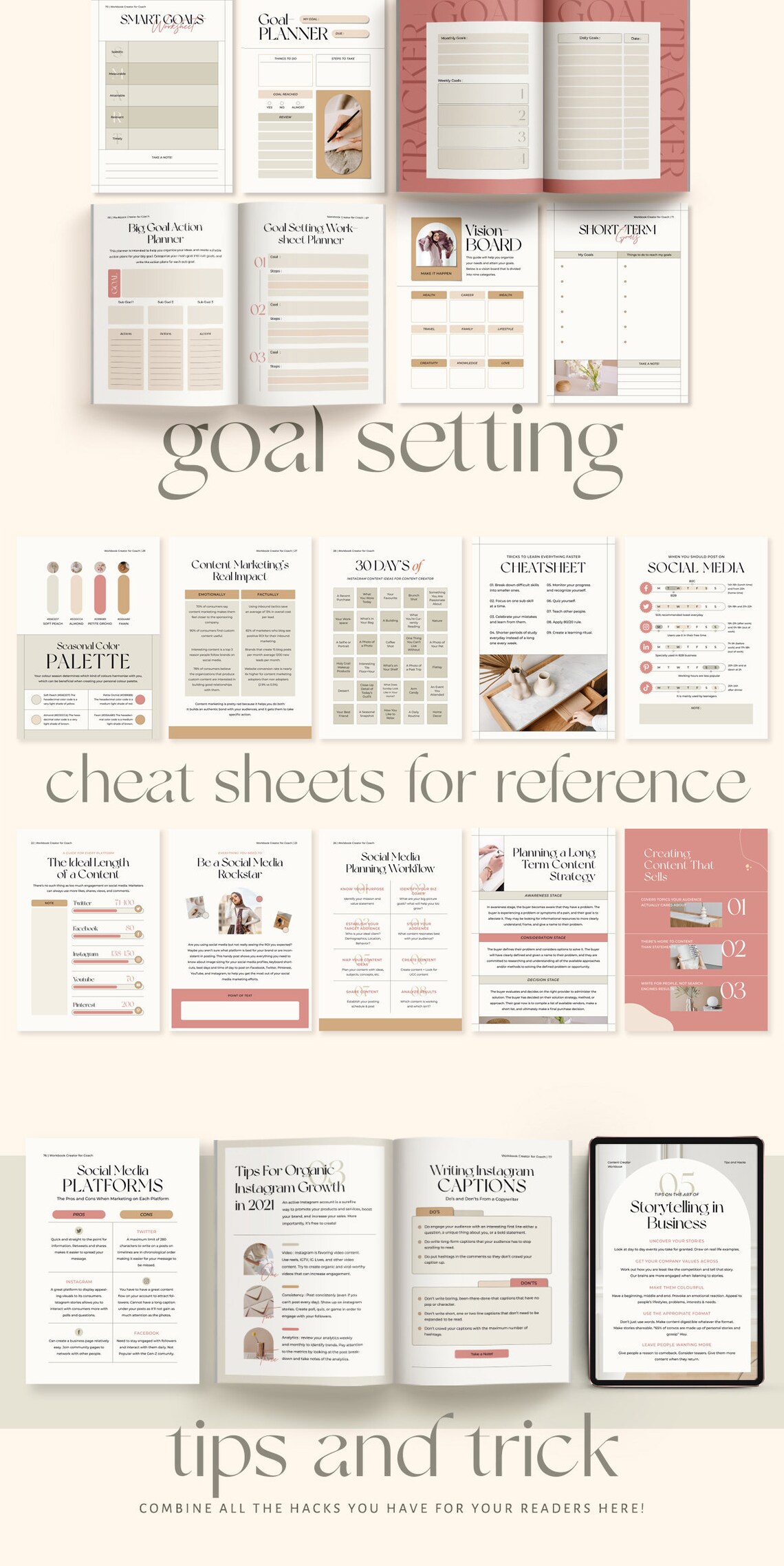 Workbook Canva. Webinar Guideline. Resource Book. Online - Etsy