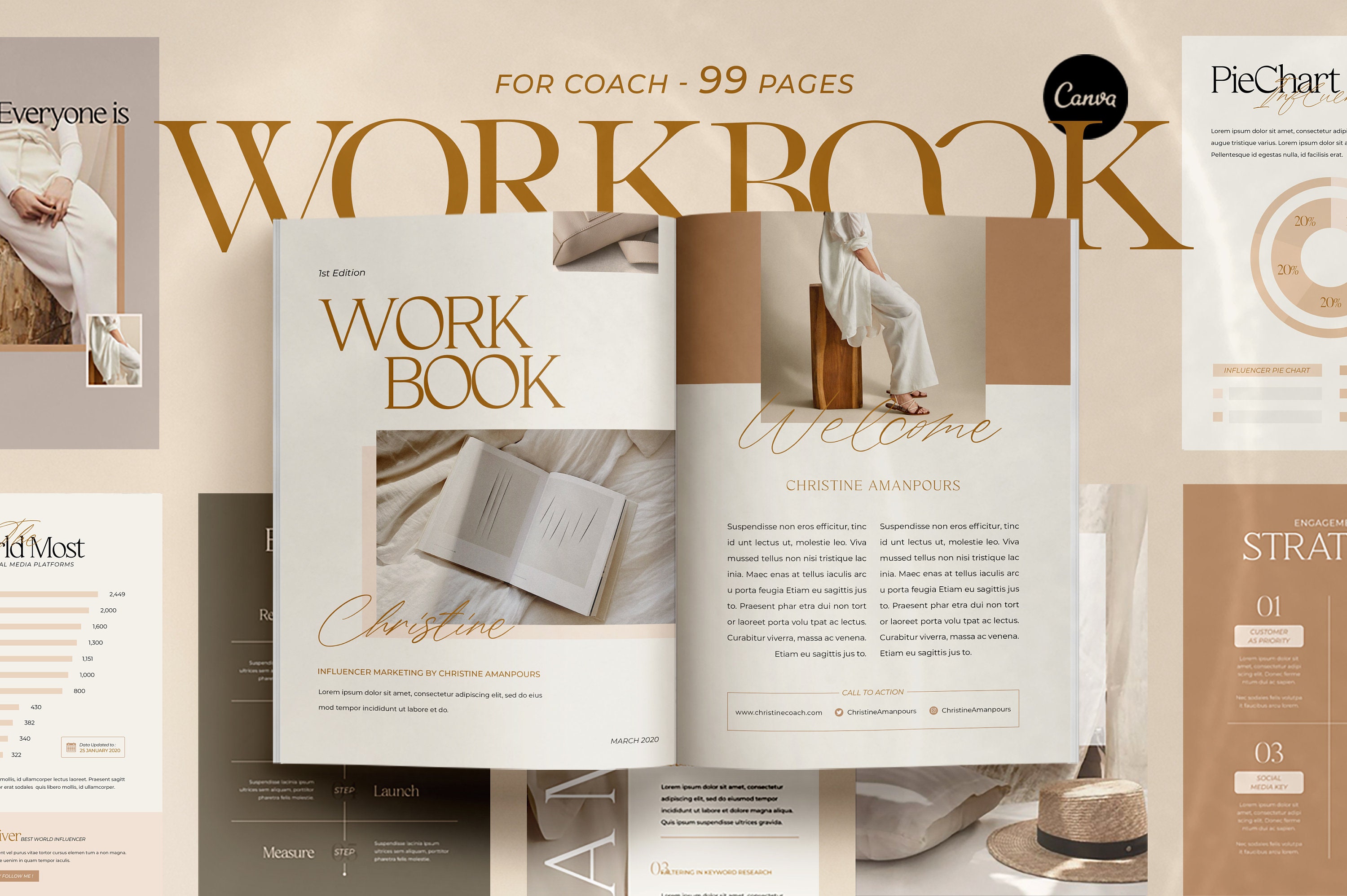 99 Workbook Canva. Webinar Guideline. Resource Book. Online | Etsy