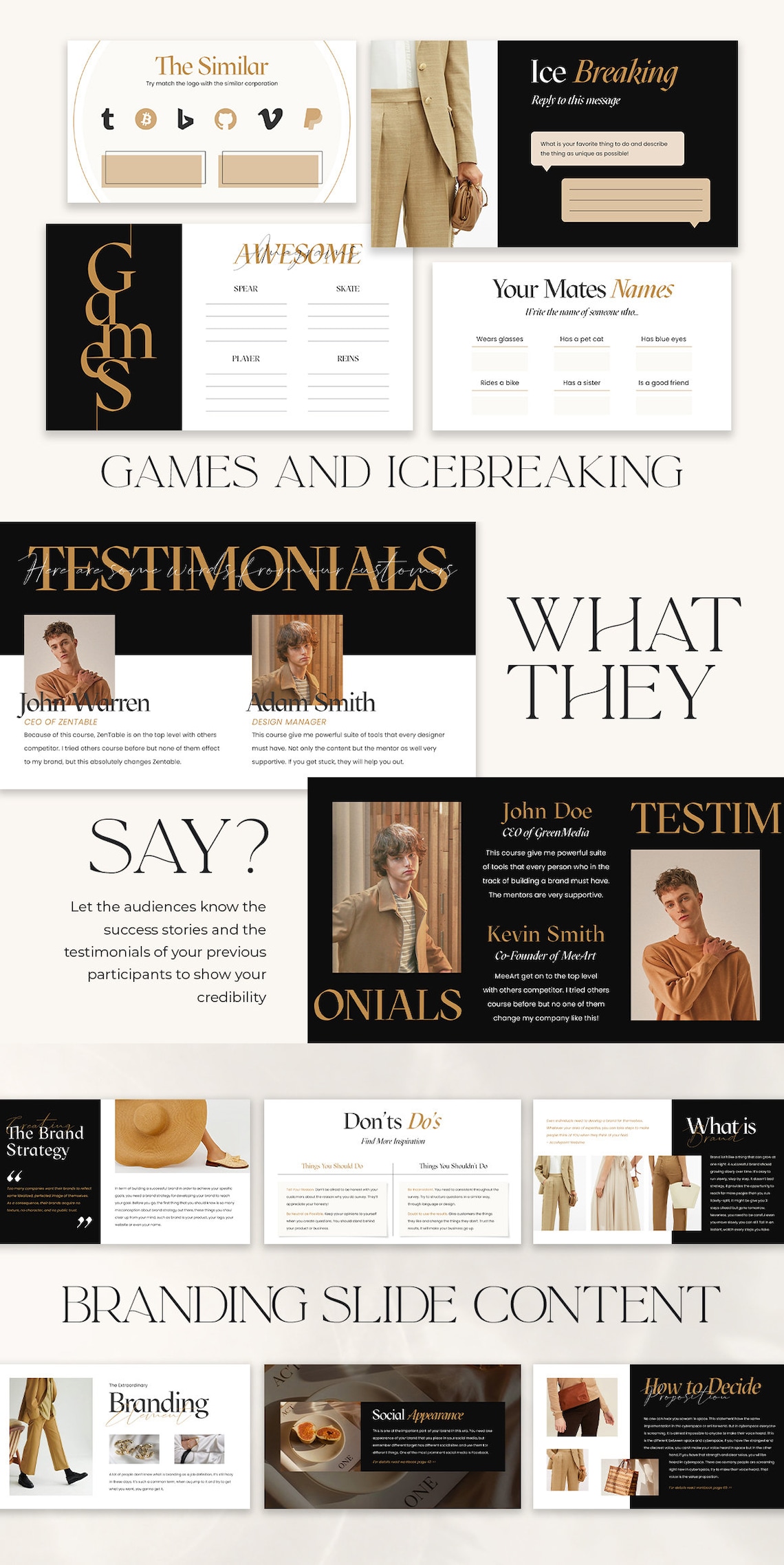 CANVA Slide Deck Presentation. Presentation Template. Canva - Etsy
