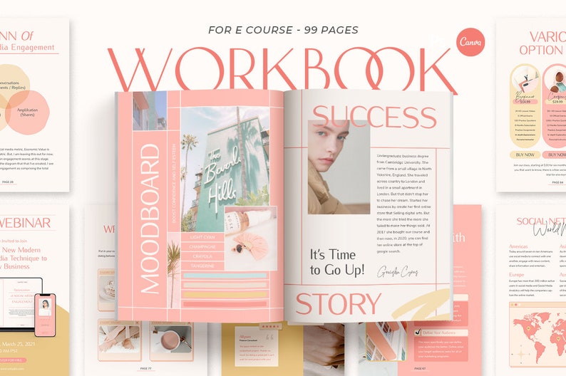 Workbook Canva. Webinar Guideline. Resource Book. Online | Etsy