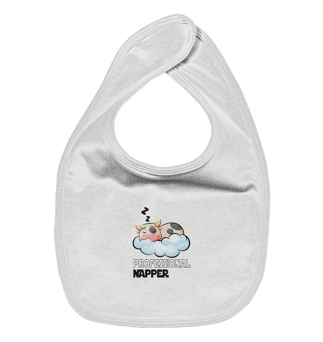 Professional Napper Cow Cows Cow Baby Milk Cow Saying Organic Baby Bib ...