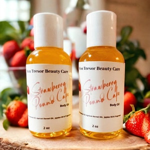 Strawberry Pound Cake Body Oil: Natural Moisturizing Skin Care - Etsy