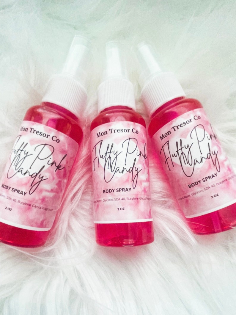 Fluffy Pink Candy Body Spray Body Mist Body Perfume Gift | Etsy