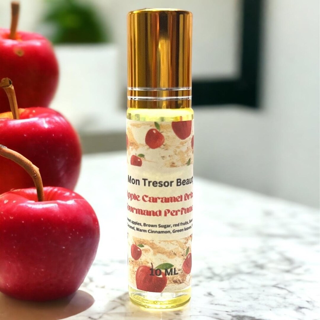 Apple Caramel Drizzle Perfume Oil, Roll on Perfume, Handmade Perfume ...