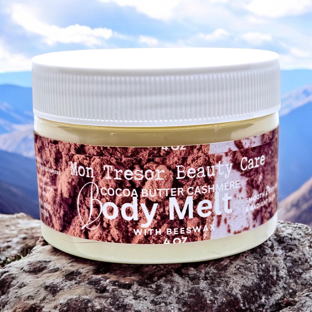 Luxurious Cocoa Butter Cashmere Body Melt: Natural Hydrating ...