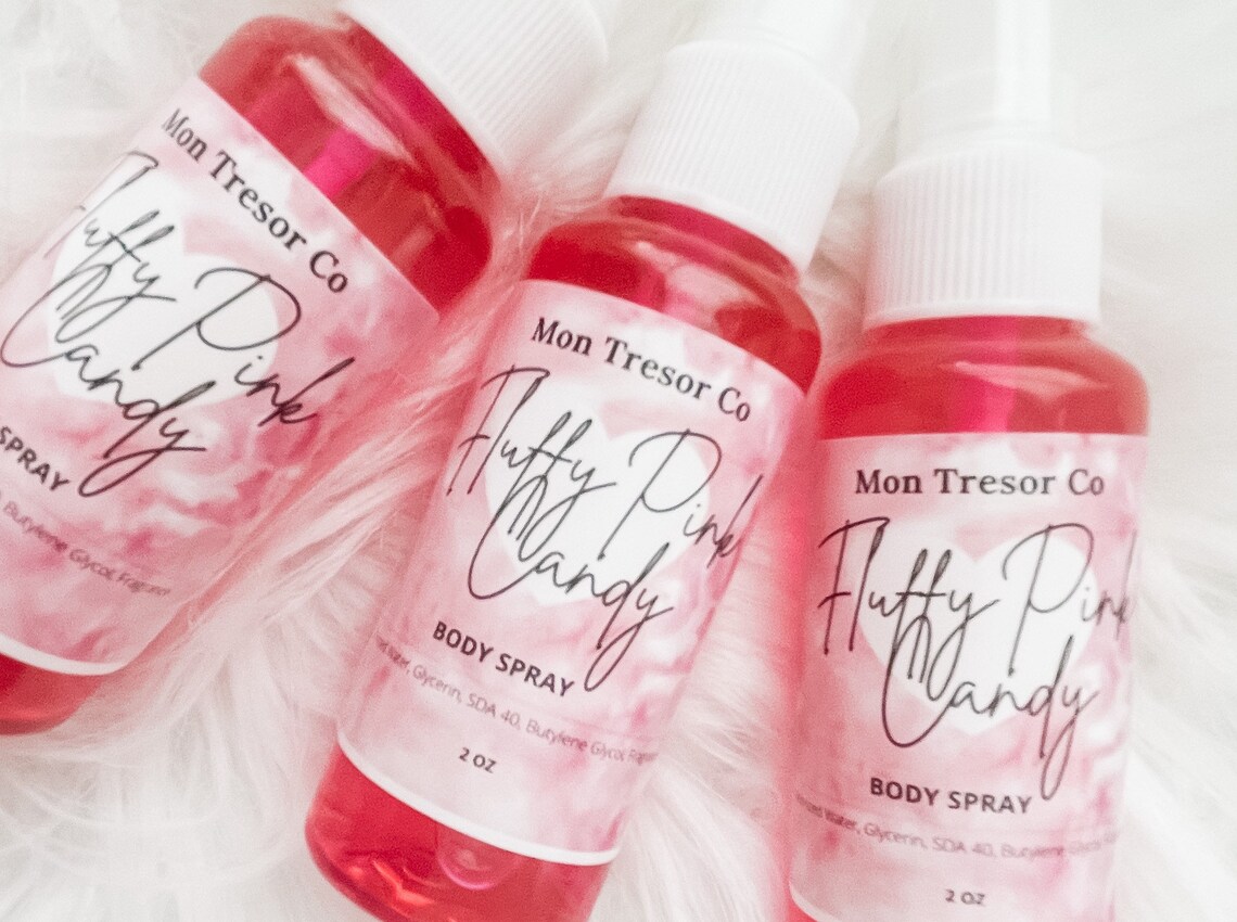 Fluffy Pink Candy Body Spray Body Mist Body Perfume Gift | Etsy