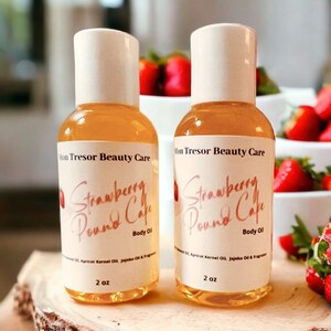 Strawberry Pound Cake Body Oil: Natural Moisturizing Skin Care - Etsy