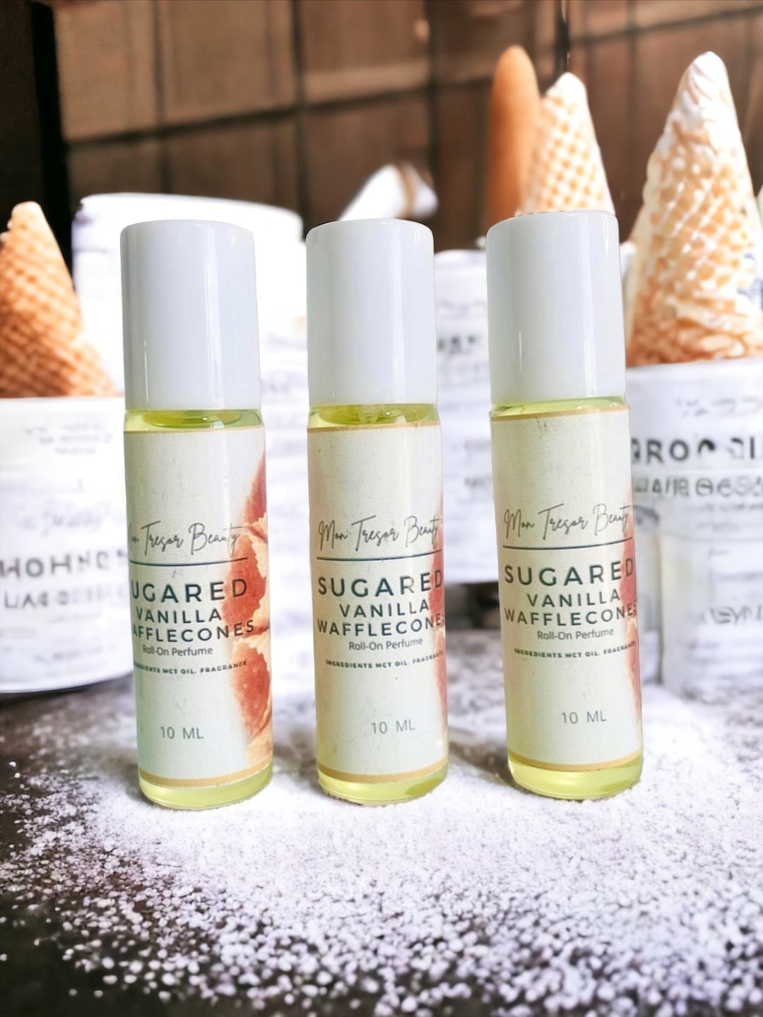 Sugared Vanilla Waffle Cone Perfume Oil: Vegan Cruelty-free Roll On - Etsy