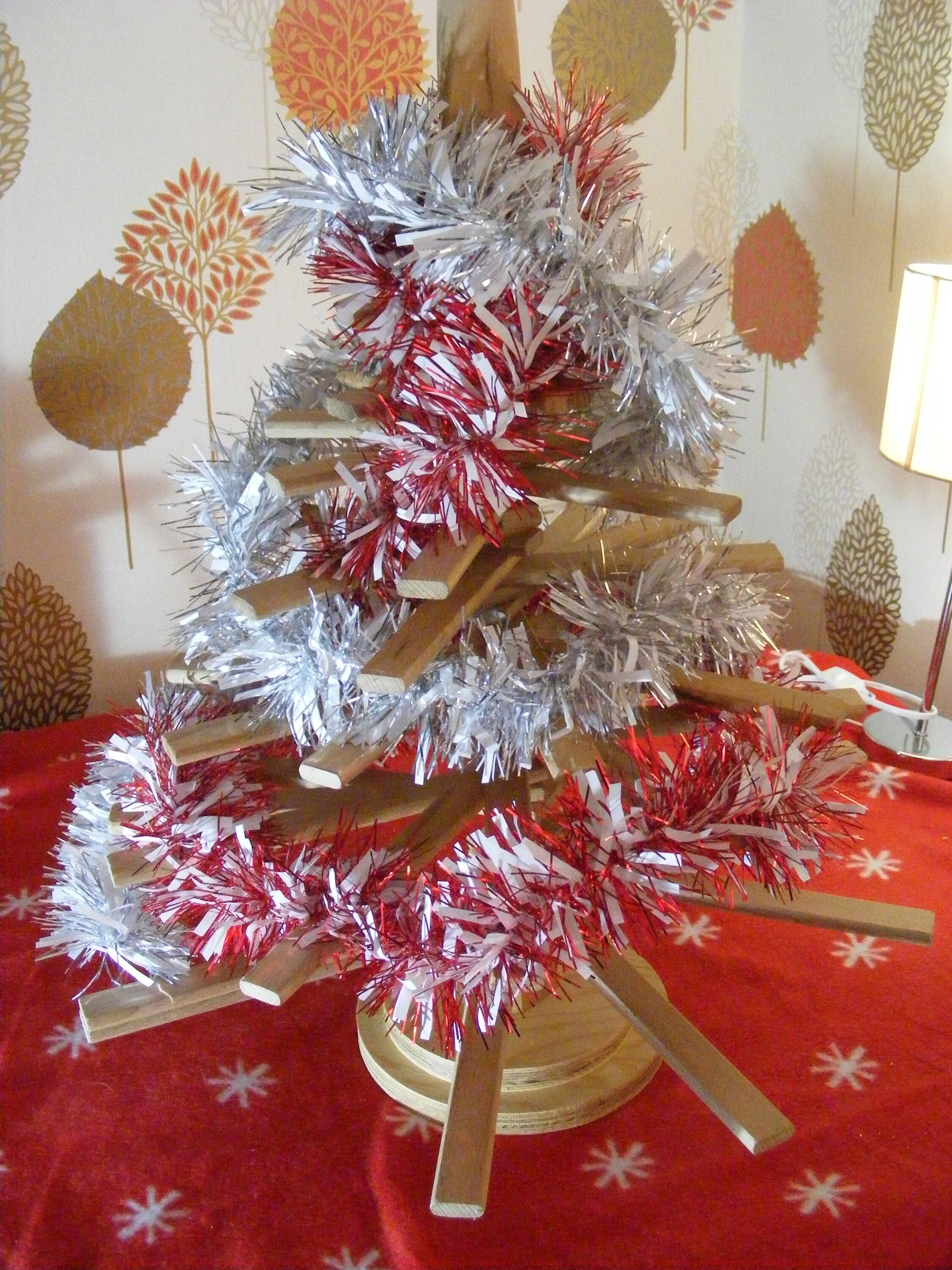 Wooden Christmas Tree, Evertree 63cm, Flat Wood Tree, Spiral Tree ...