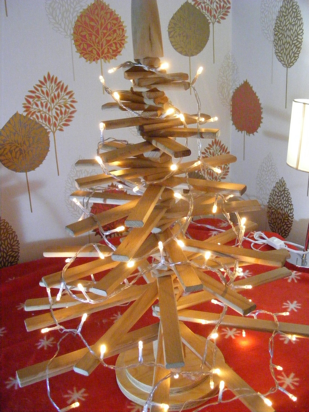 Wooden Christmas Tree, Evertree 63cm, Flat Wood Tree, Spiral Tree ...