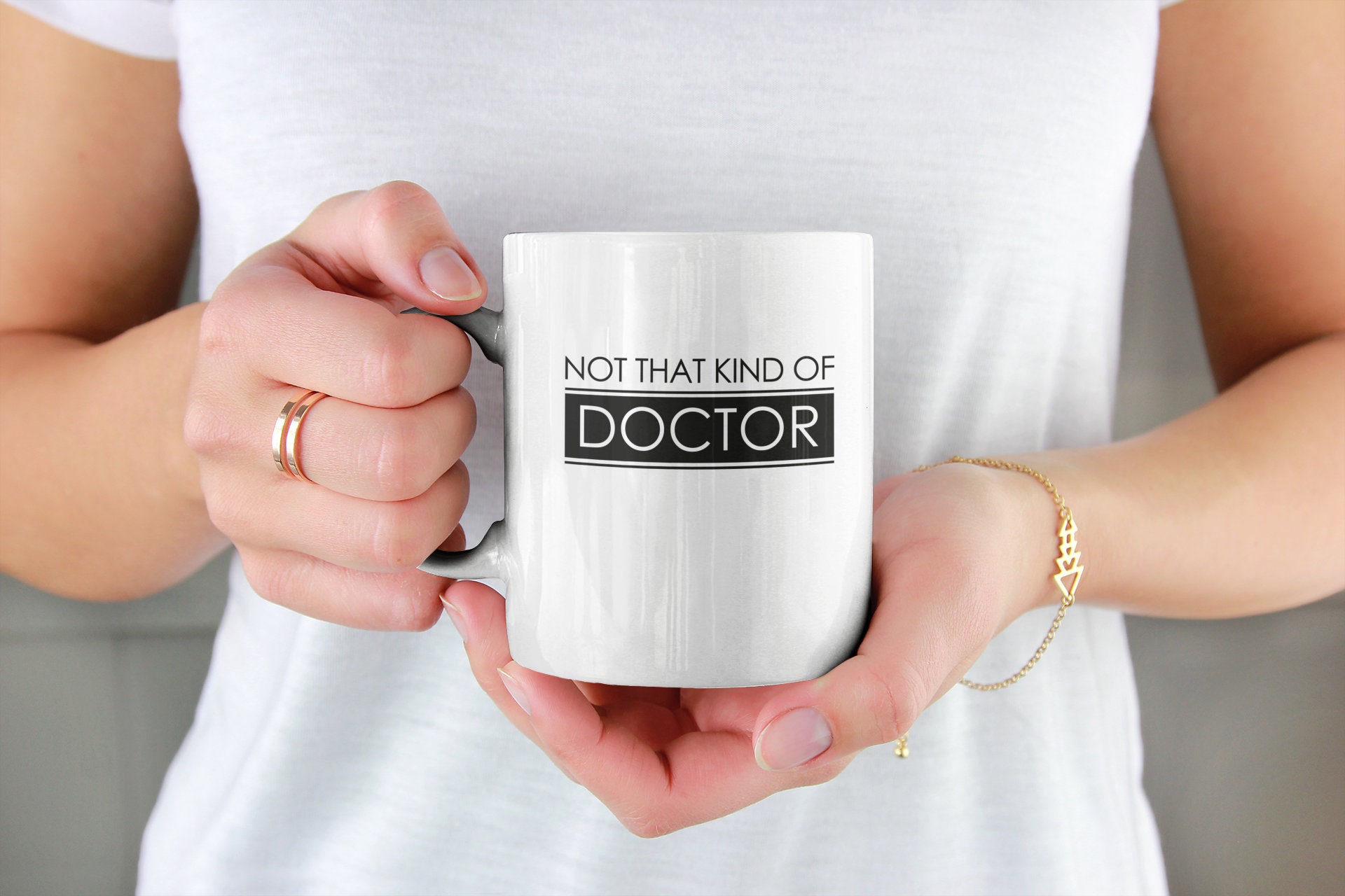 Not That Kind of Doctor, Funny and Witty Doctor Mug for PHD Students ...
