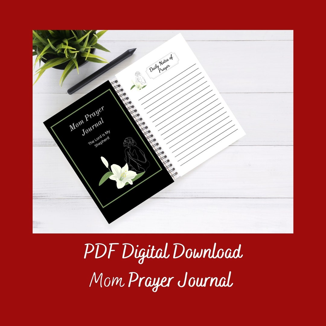 Mom Prayer Printable Journal, Mom Journal, Full Journal, Writing ...
