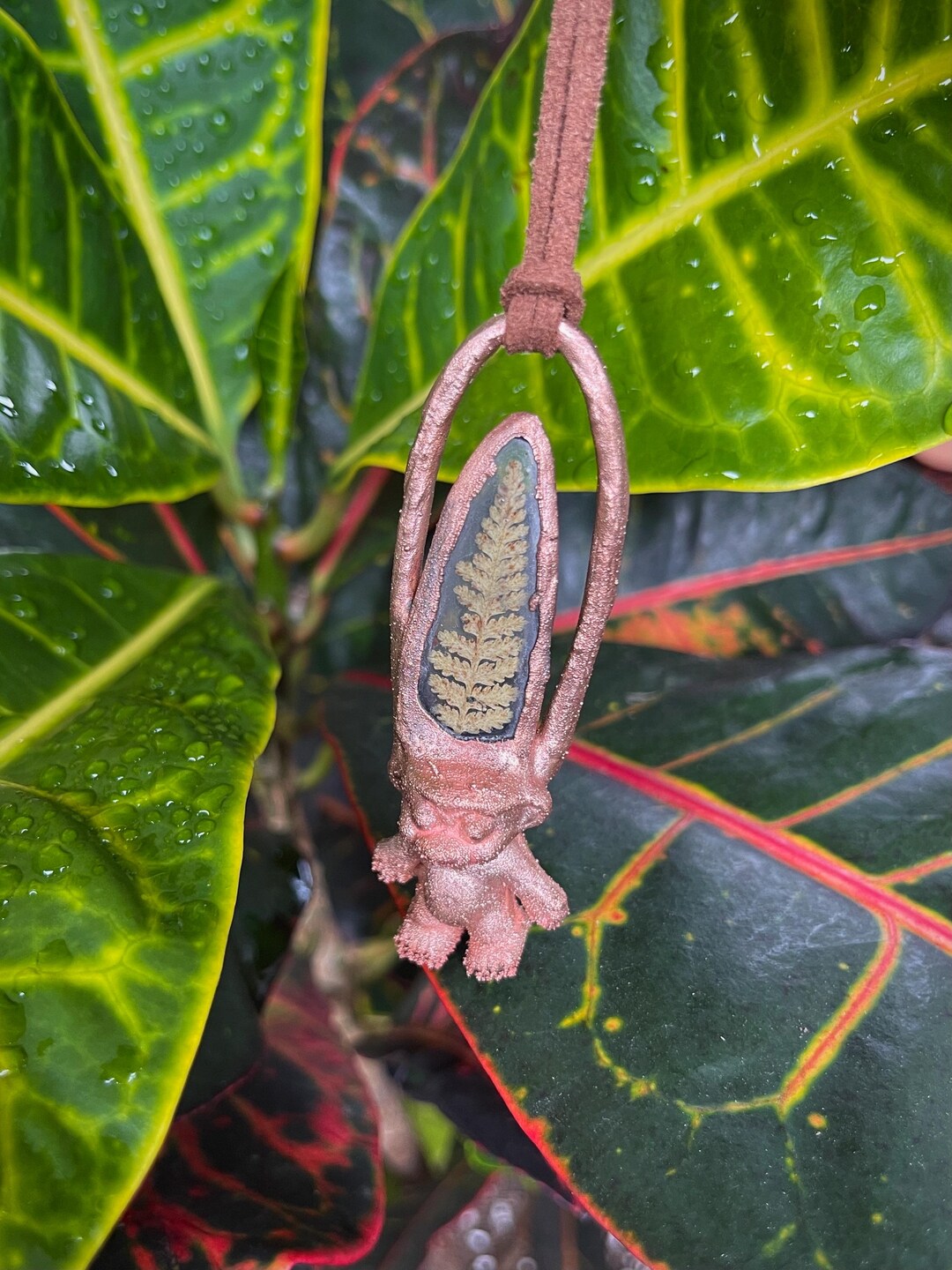 Electroform Troll Fern Amulet - Etsy