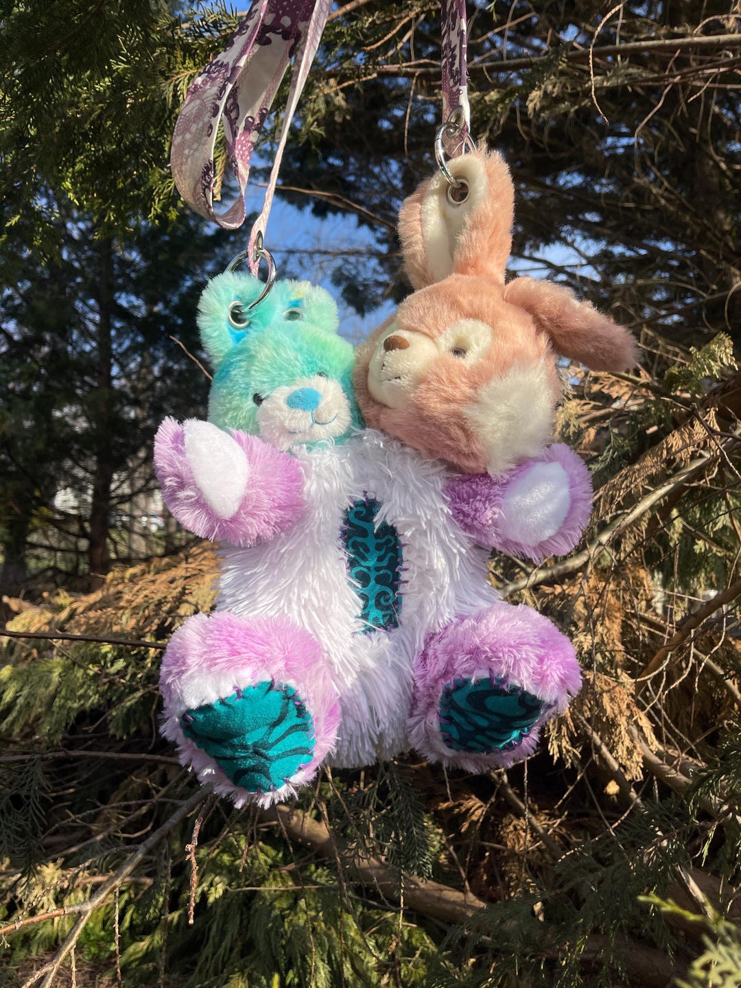 Two Headed Bunny Hybrid Stuffed Animal Bag - Etsy